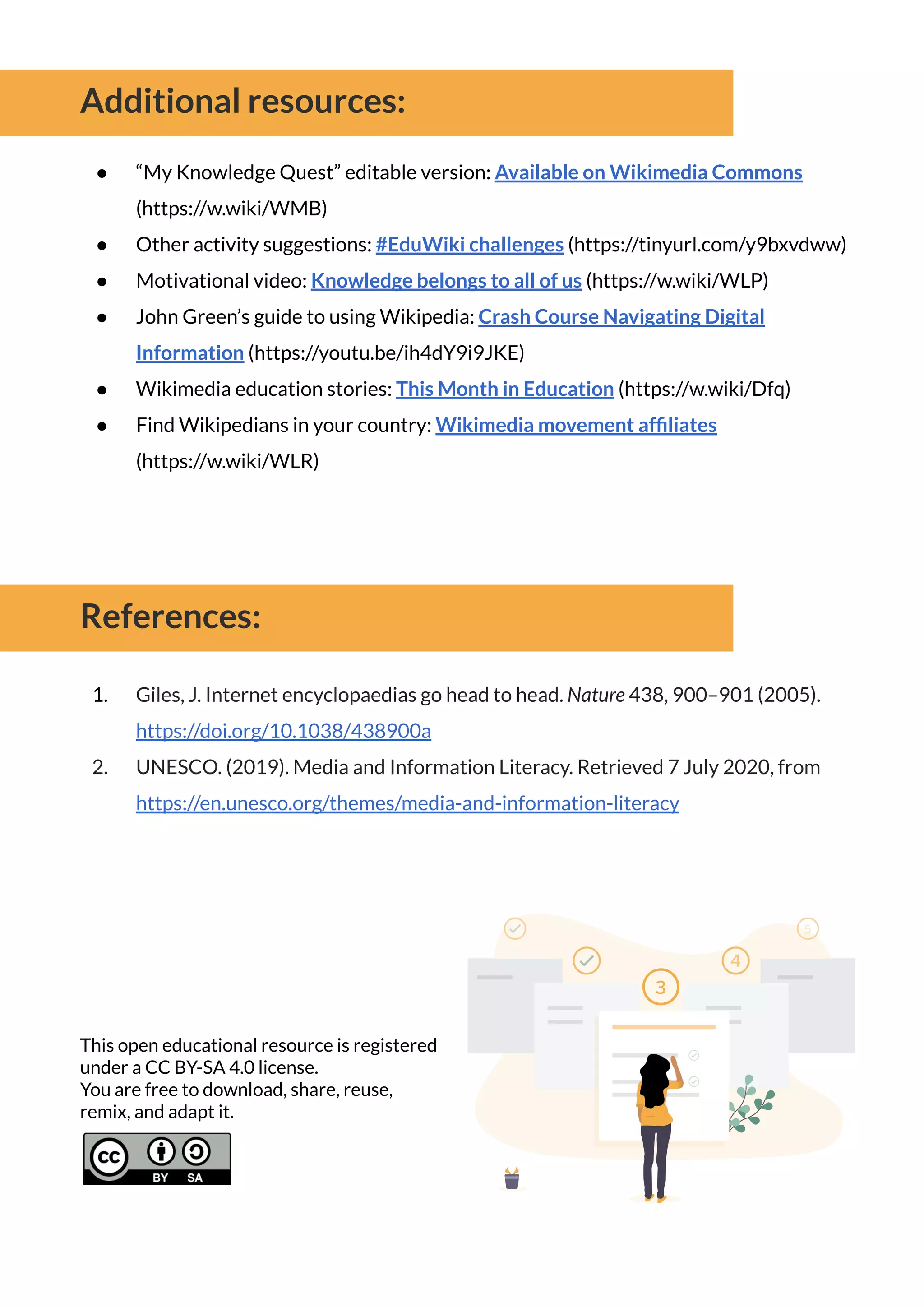 Reading Wikipedia in the classroom (student edition) | PDF