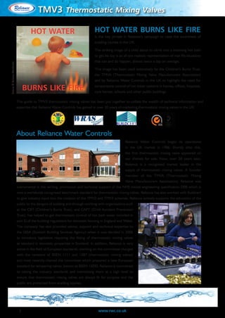 TMV3 Thermostatic Mixing Valves - Reliance Water Controls Brochure | PDF