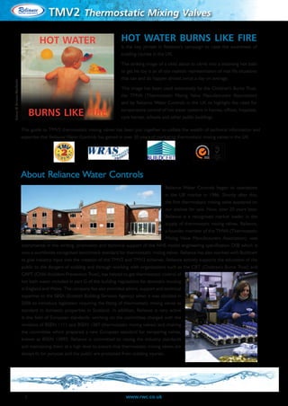 RWC, Reliance Water Controls - Thermostatic Mixing Valves Heatguard BF2 ...