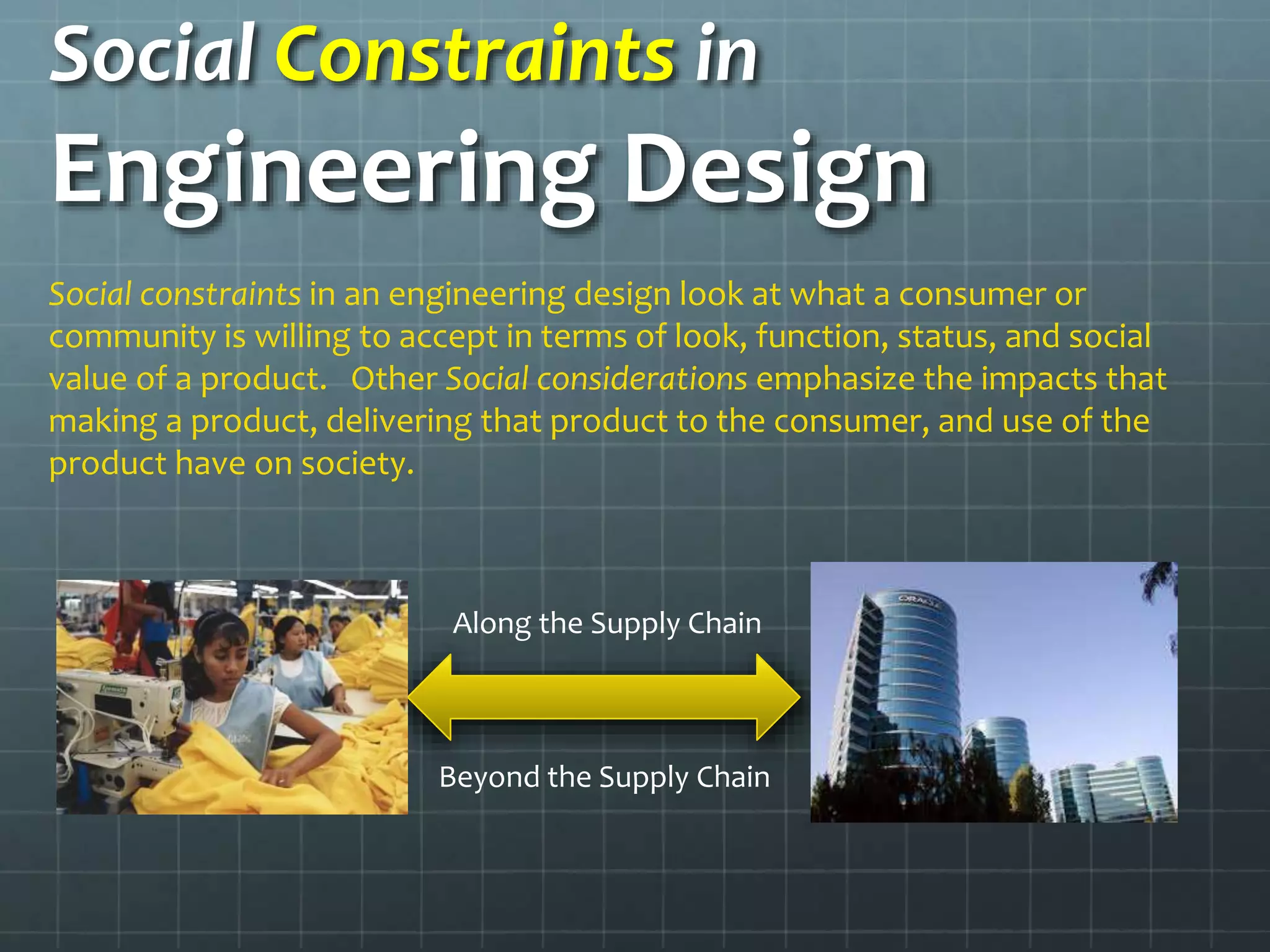 Social Considerations in Engineering Design | PPTX