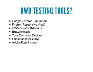 Responsive Web Design using ZURB Foundation | PPT