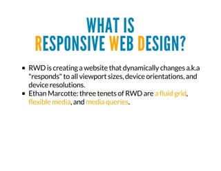 Responsive Web Design using ZURB Foundation | PPT