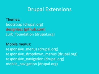 Responsive Web Design & Drupal | PPT | Free Download