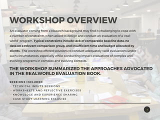 Real World Evaluation - Monitoring & Evaluation | PDF