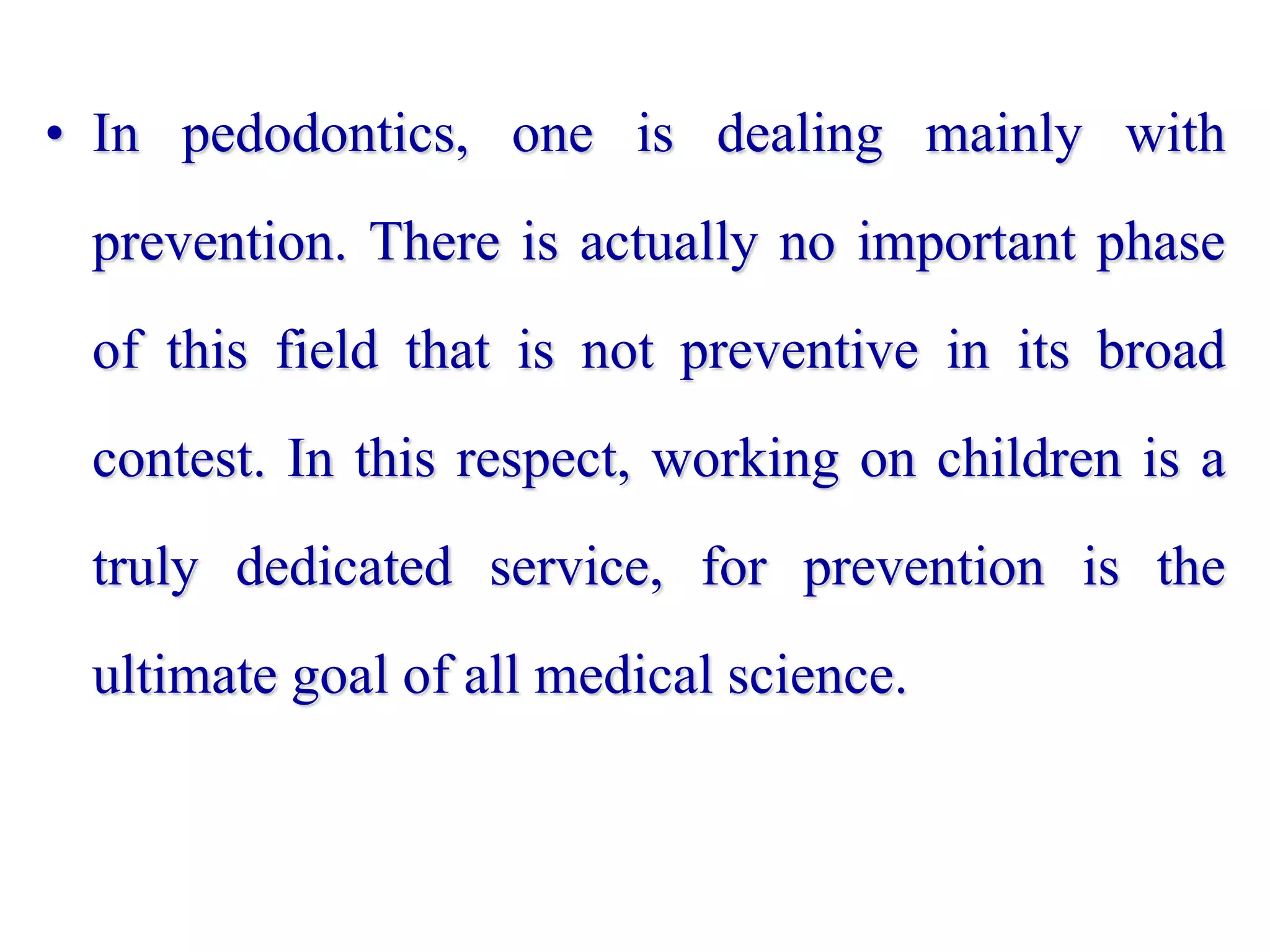 Pedodontic I lecture 01 | PPT