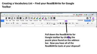 Read&Write For Google Learning Object | PPT