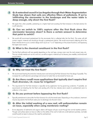 Rainwater Harvesting Answer Book | PDF