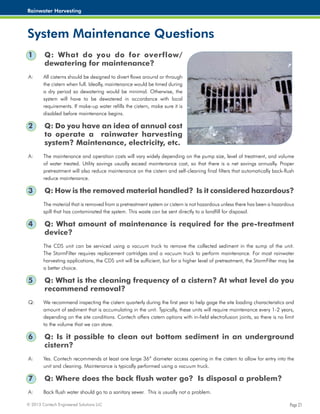 Rainwater Harvesting Answer Book | PDF