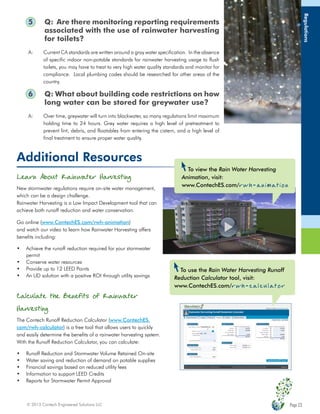 Rainwater Harvesting Answer Book | PDF | Agriculture | Industries