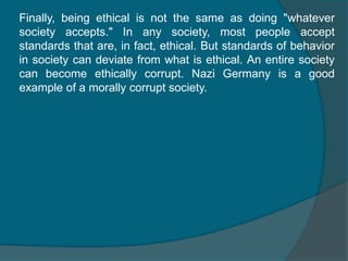 what is ethics | PPTX