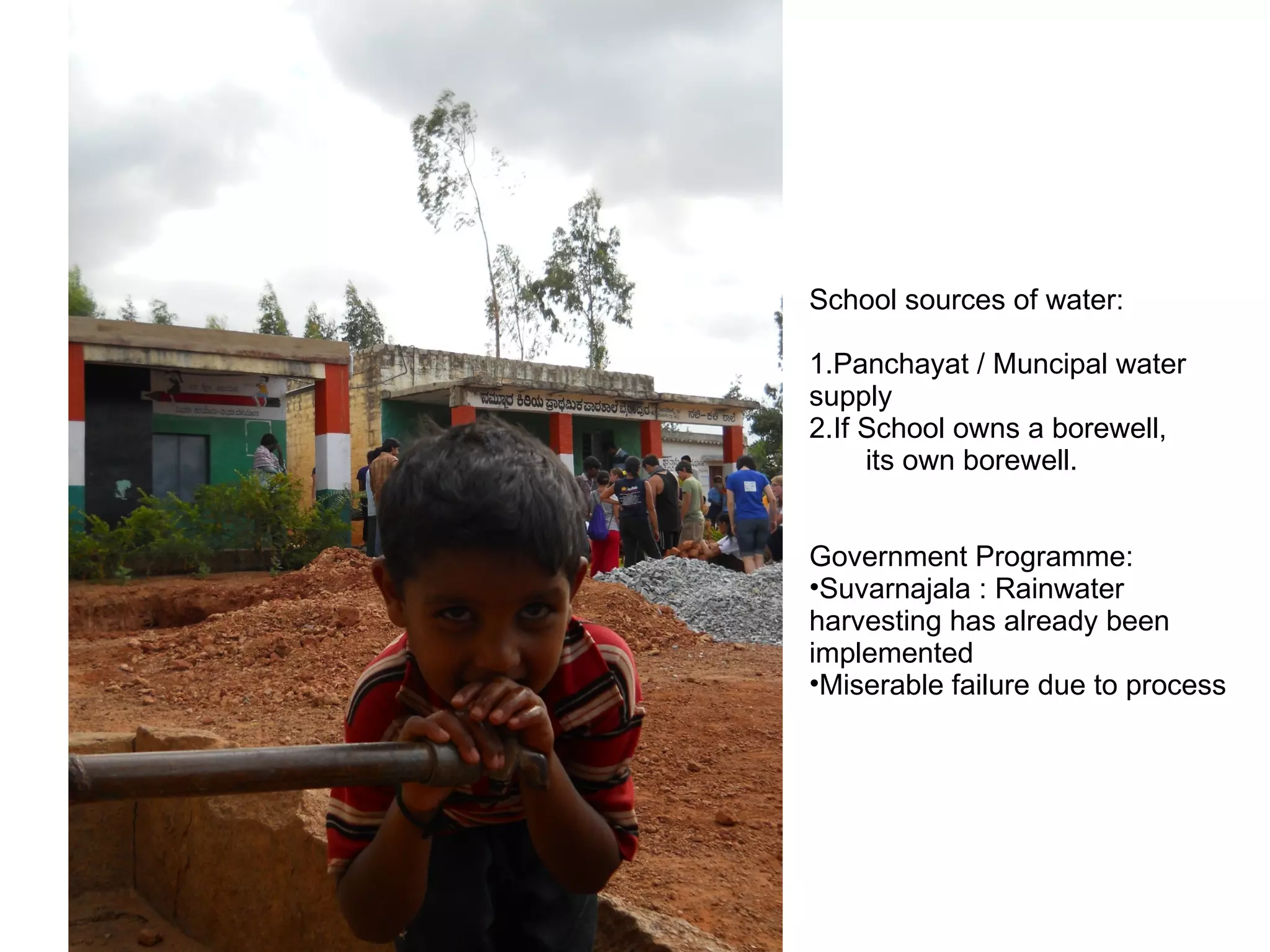 A pictorial representation of RWH in Government Schools | PPT