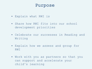 RWI launch | PPT