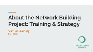 RWJF Basic Network Training | PPT