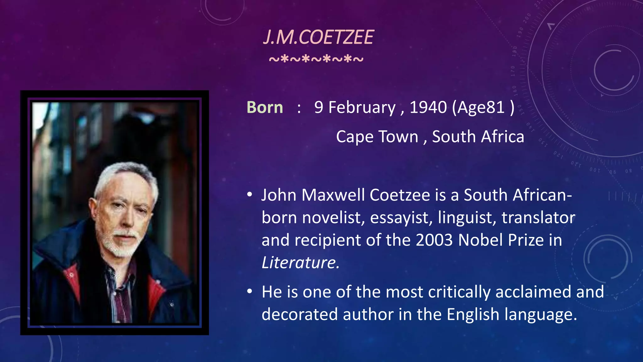 Foe by j.m.coetzee | PPTX
