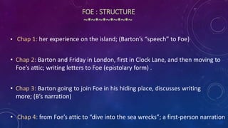 Foe by j.m.coetzee | PPTX