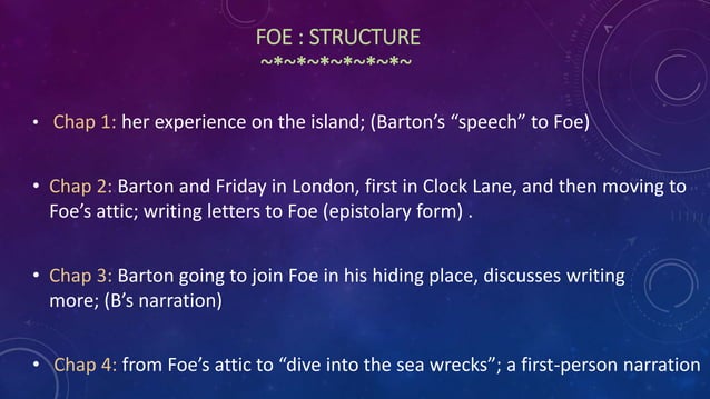 Foe by j.m.coetzee | PPTX