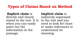 Reading and Writing LESSON 3:CLAIMS.pptx