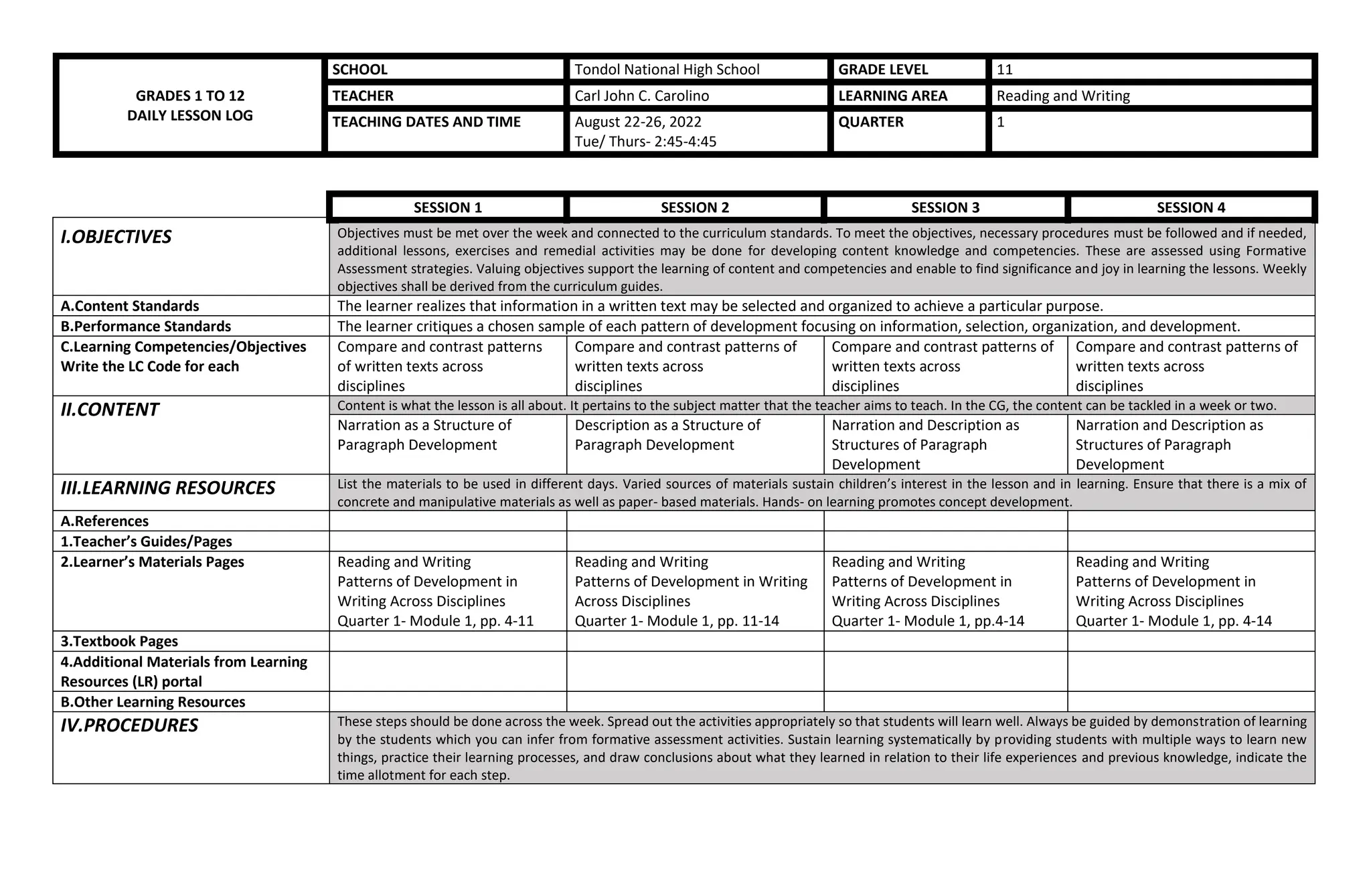 Reading and Writing Quarter 1 Week 1.docx