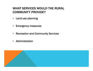 Rusagonis-Waasis Rural Community Presentation | PDF