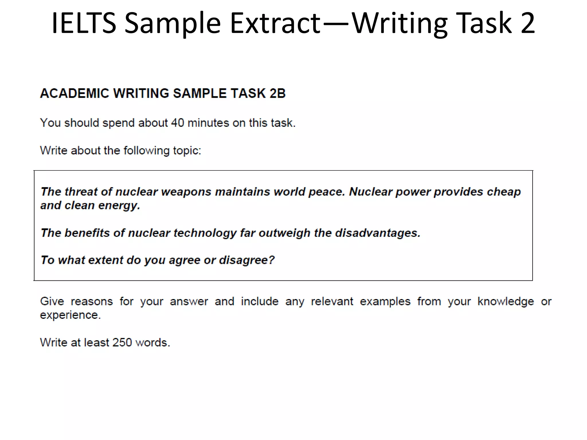 Ielts writing task 2 | PPTX