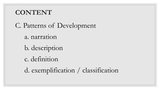 Reading and Writing Skills - Curriculum Guide | PPTX