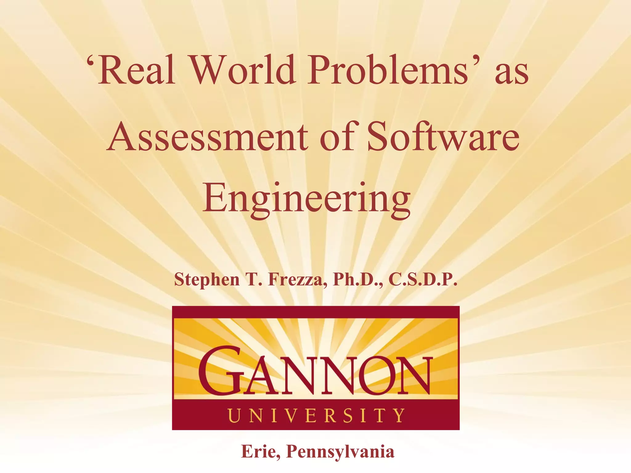 Real-World Problem Solving | PPT