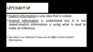 R&W SKILLS-MIDTERM-W26-Implicit and Explicit.pptx | Biological Sciences ...