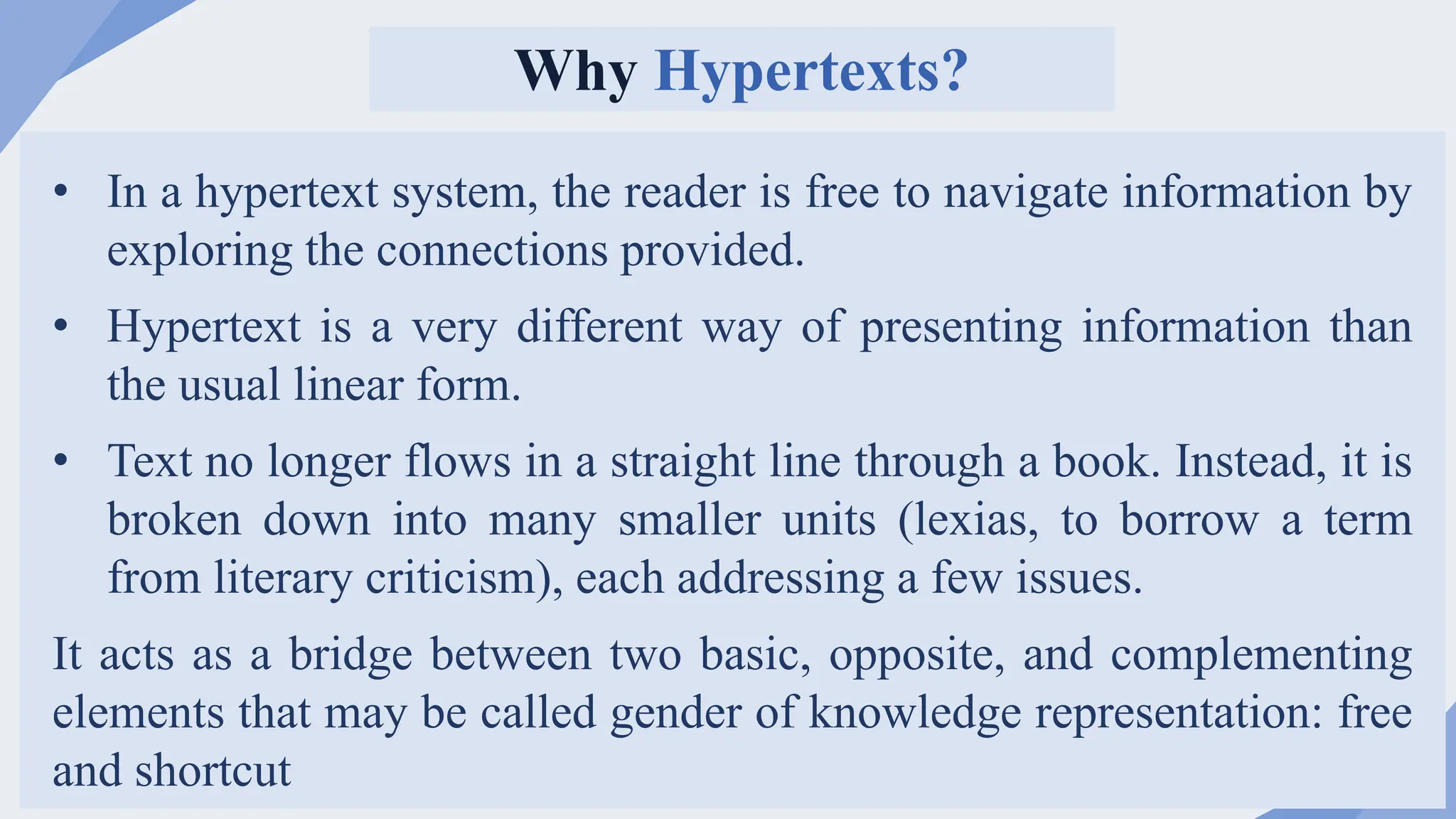 HYPERTEXT AND INTERTEXT READING AND WRITING REPORT | PPTX