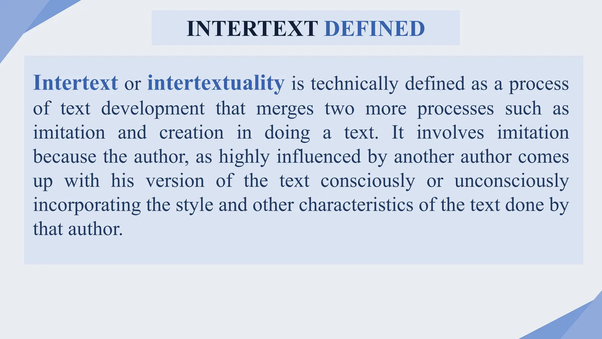 HYPERTEXT AND INTERTEXT READING AND WRITING REPORT | PPTX