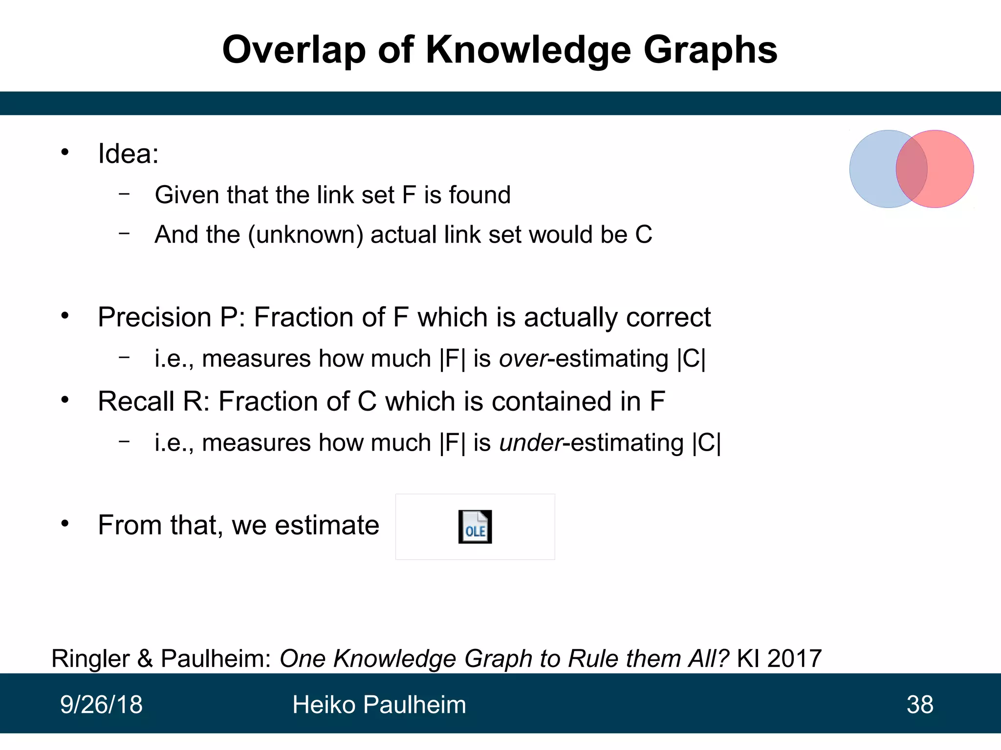 Machine Learning With And For Semantic Web Knowledge Graphs Ppt