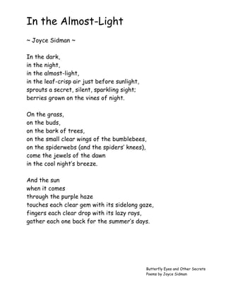 Visualizing using poems[1] | PDF