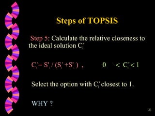 Multi criteria decision making | PPT