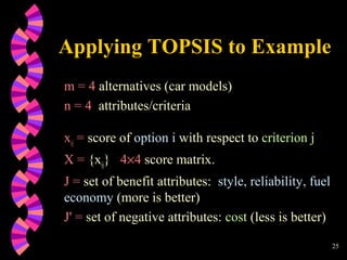 Multi criteria decision making | PPT