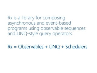 Reactive Extensions for .NET