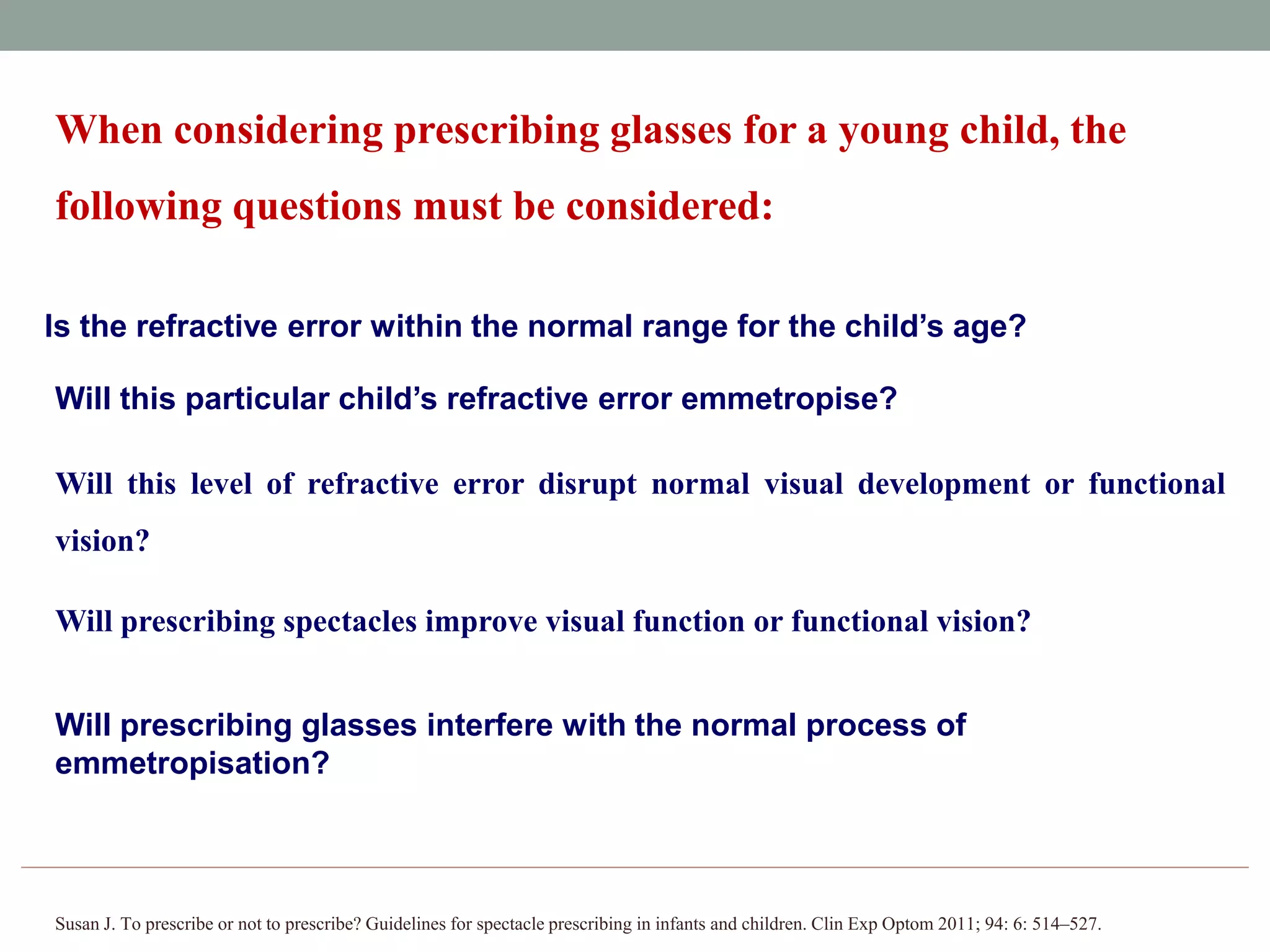 RX for Childhood Hypermetropia | PDF