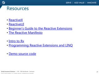 Reactive Extensions .NET | Programming Languages | Computing