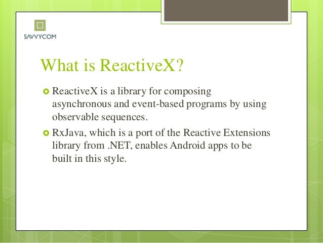 Reactive Programming With Rxandroid 