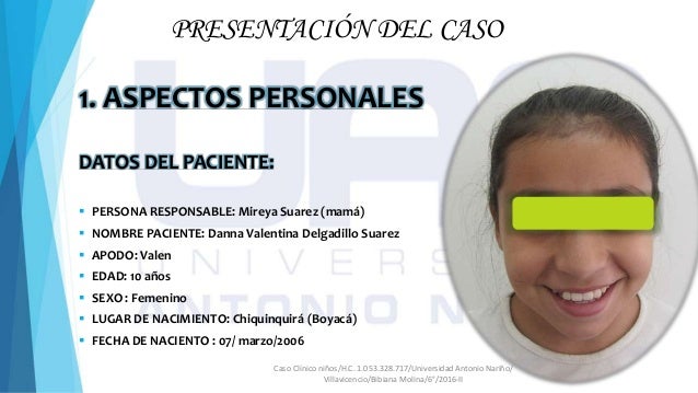 CASO CLÍNICO DE ODONTOPEDIATRIA BIBI MOLINA