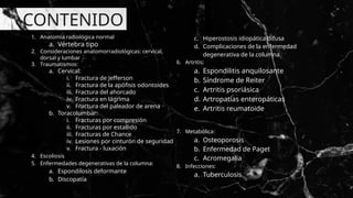Radiografía normal y patológica de columna vertebral.pptx