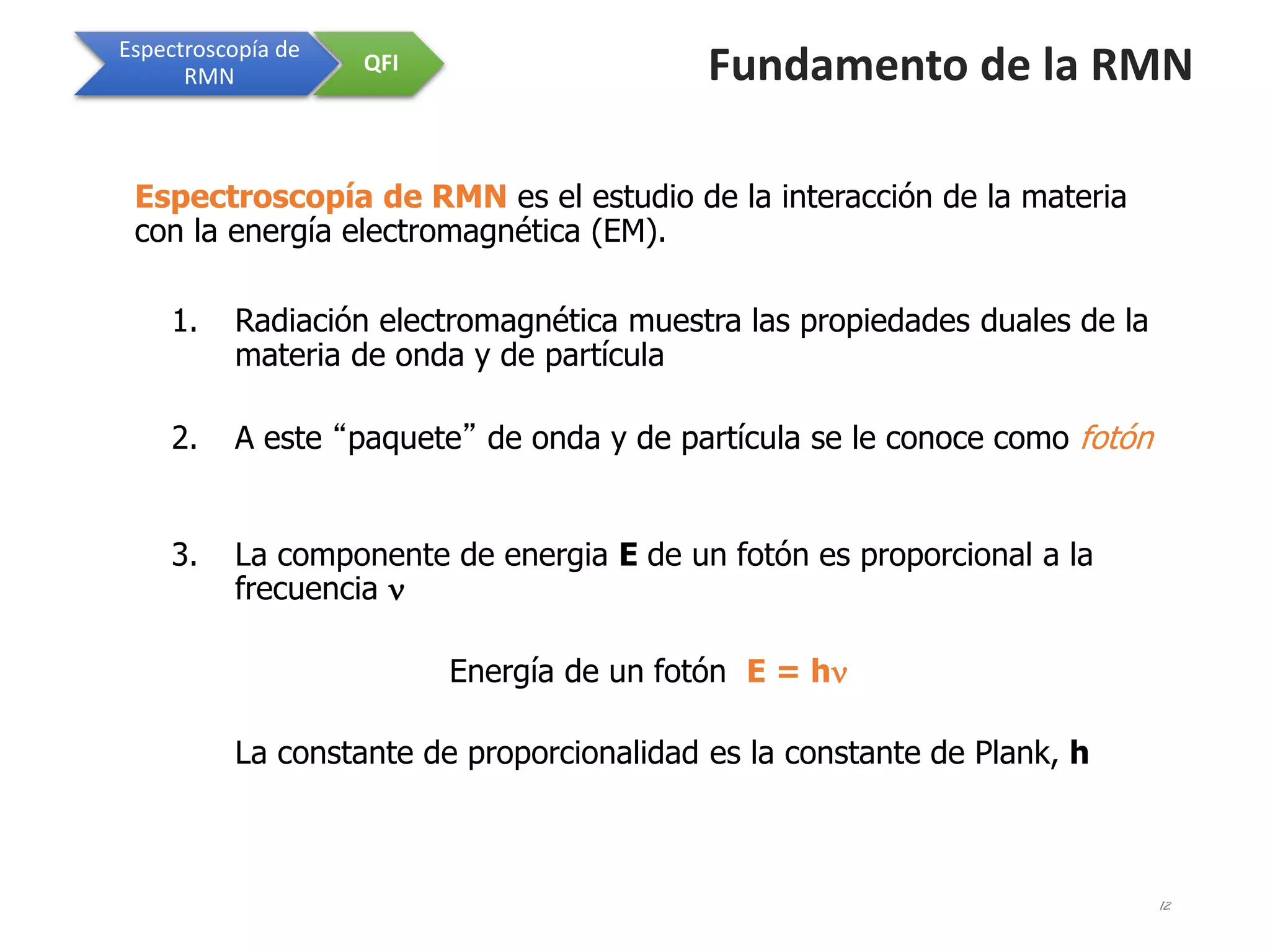 Espectroscopia de RMN | PPT