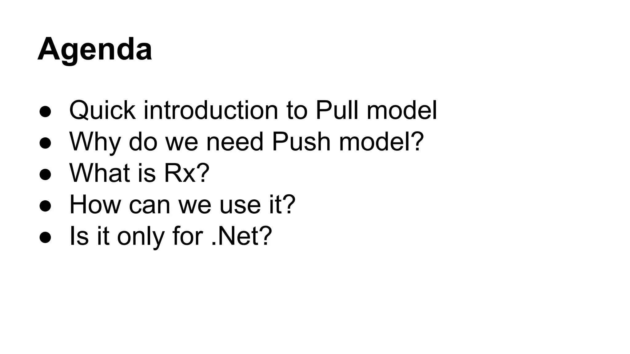 Reactive Extensions or Hollywood principle | PPT