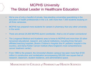 MCPHS University | PPT