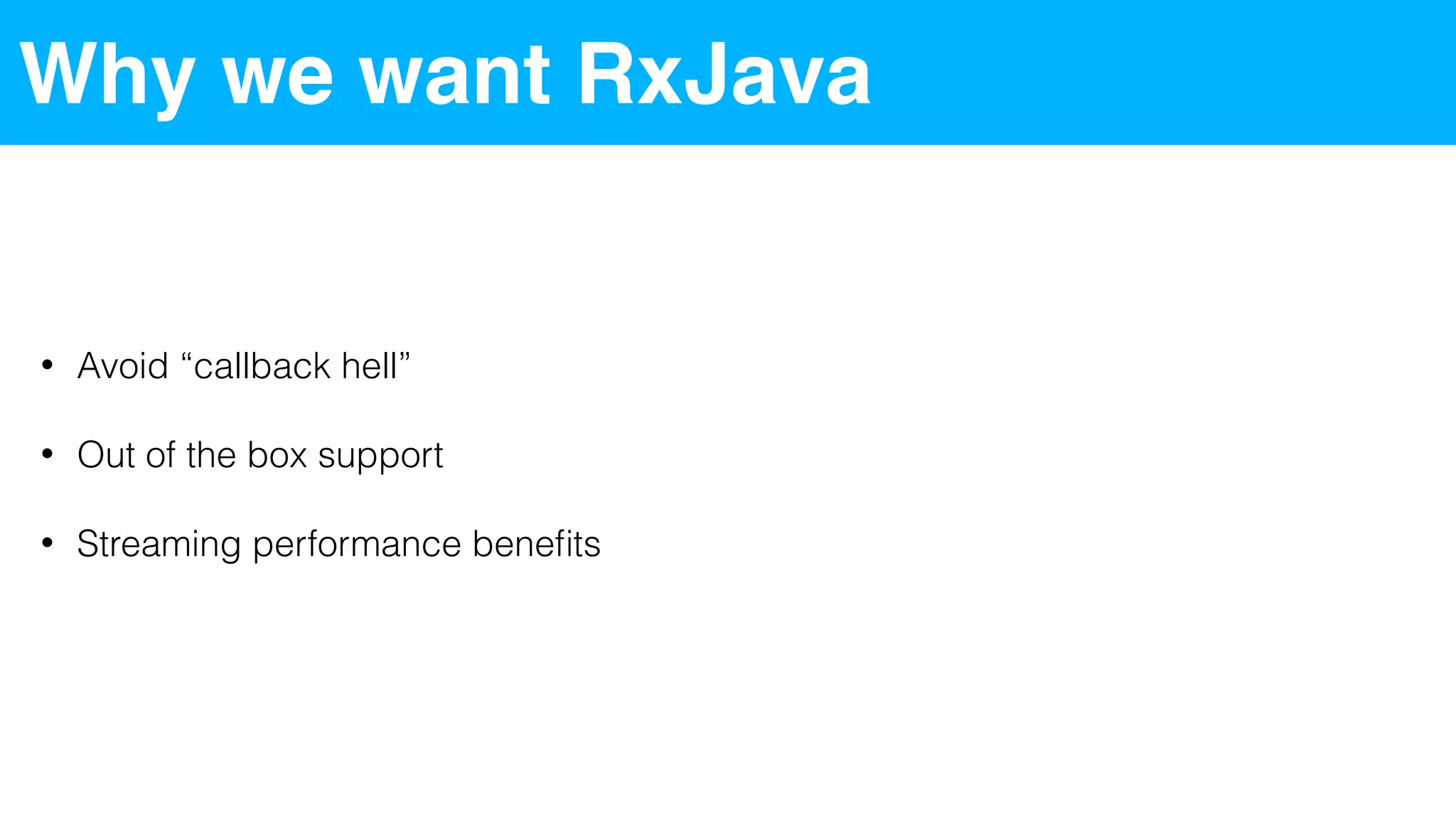 RxJava from the trenches | PPT