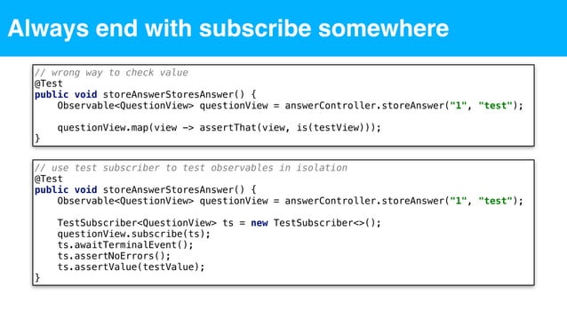 RxJava from the trenches | PPT