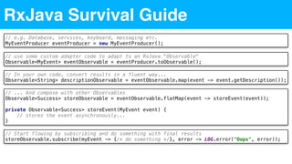 RxJava from the trenches | PPT