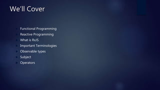 Rx JS basics | PPT