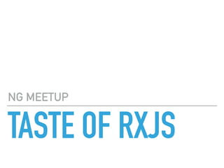 Taste of RxJS | PPT