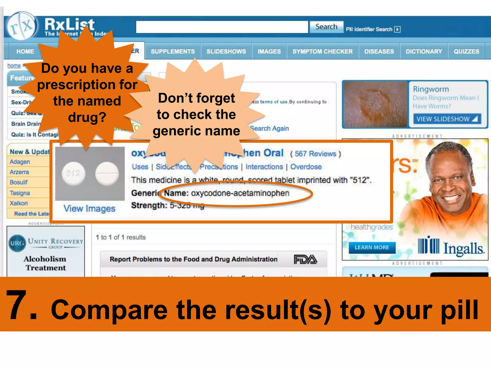 Identifying Pills with RXList | PPTX