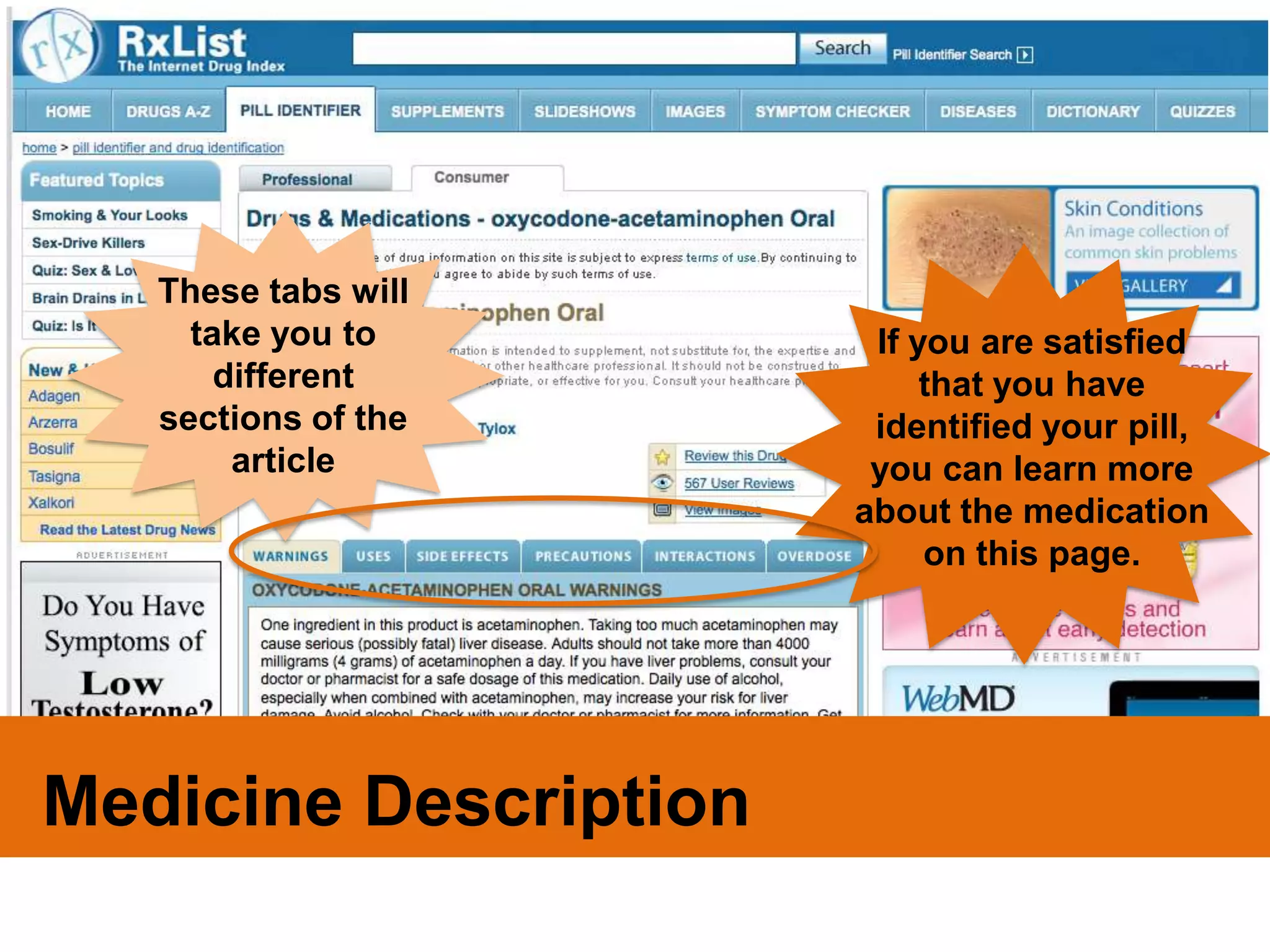 Identifying Pills with RXList | PPTX
