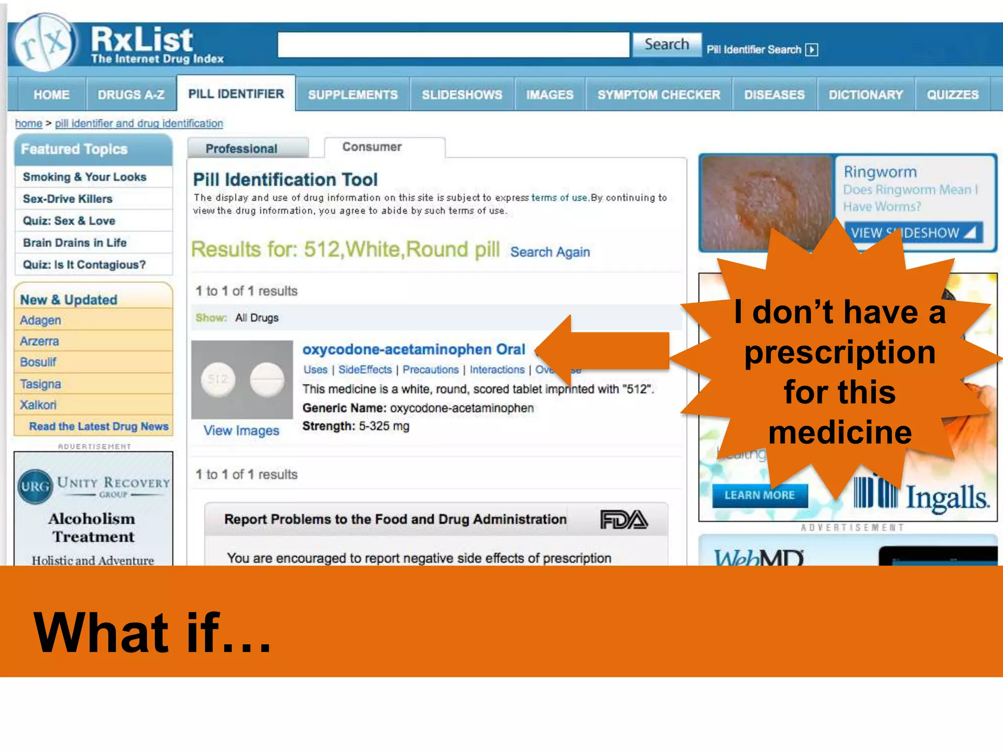 Identifying Pills with RXList | PPTX